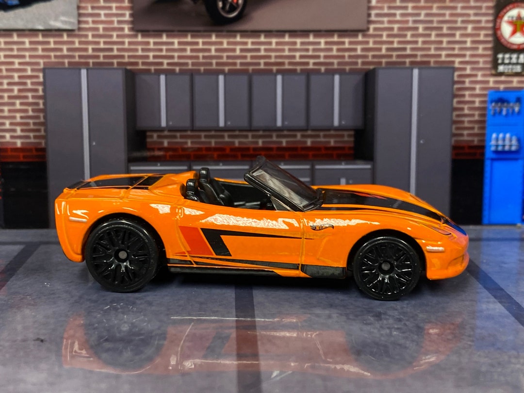 Loose Hot Wheels - Chevy Corvette C6 Convertible - Orange and Black - Etsy