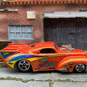 Loose Hot Wheels - 1941 Willys Coup Drag Car - Wild Willy Orange and ...