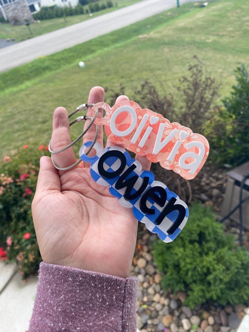 Backpack Name Tags - Etsy