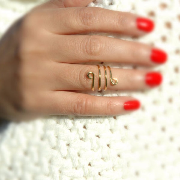 Knuckle Ring Gold - Etsy