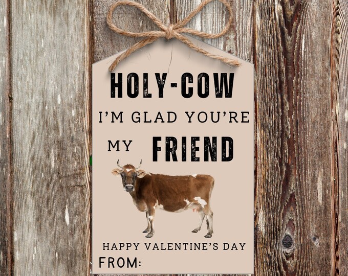 Cow Rodeo Valentine, Printable Valentine Cards for Kids,party Favor ...