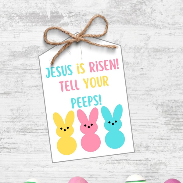 Jesus is Risen Tell Your Peeps - Etsy