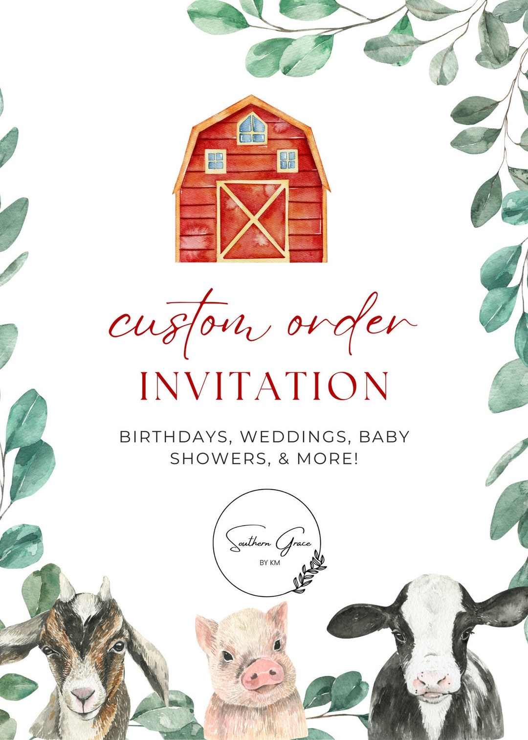 Custom Order Invitation for Any Occasion, Custom Birthday Invite ...