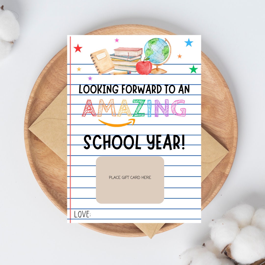 Amazon Teacher Gift Card-back to School Meet the Teacher Gift-teacher ...