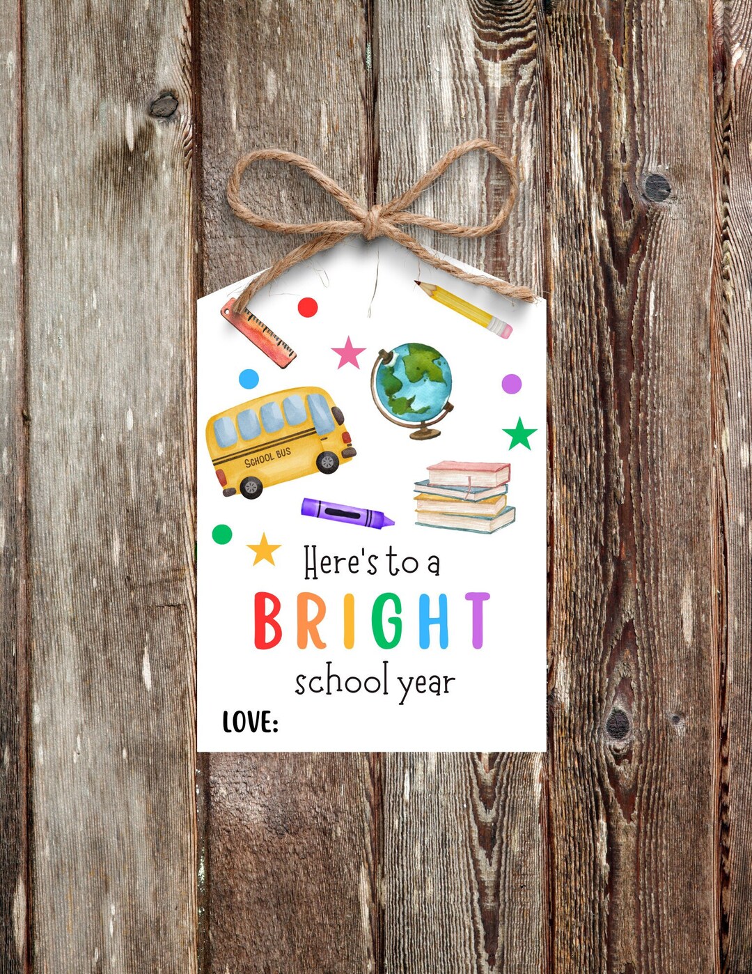 Back to School Teacher Gift Card-first Day of School Teacher Gift, Here ...