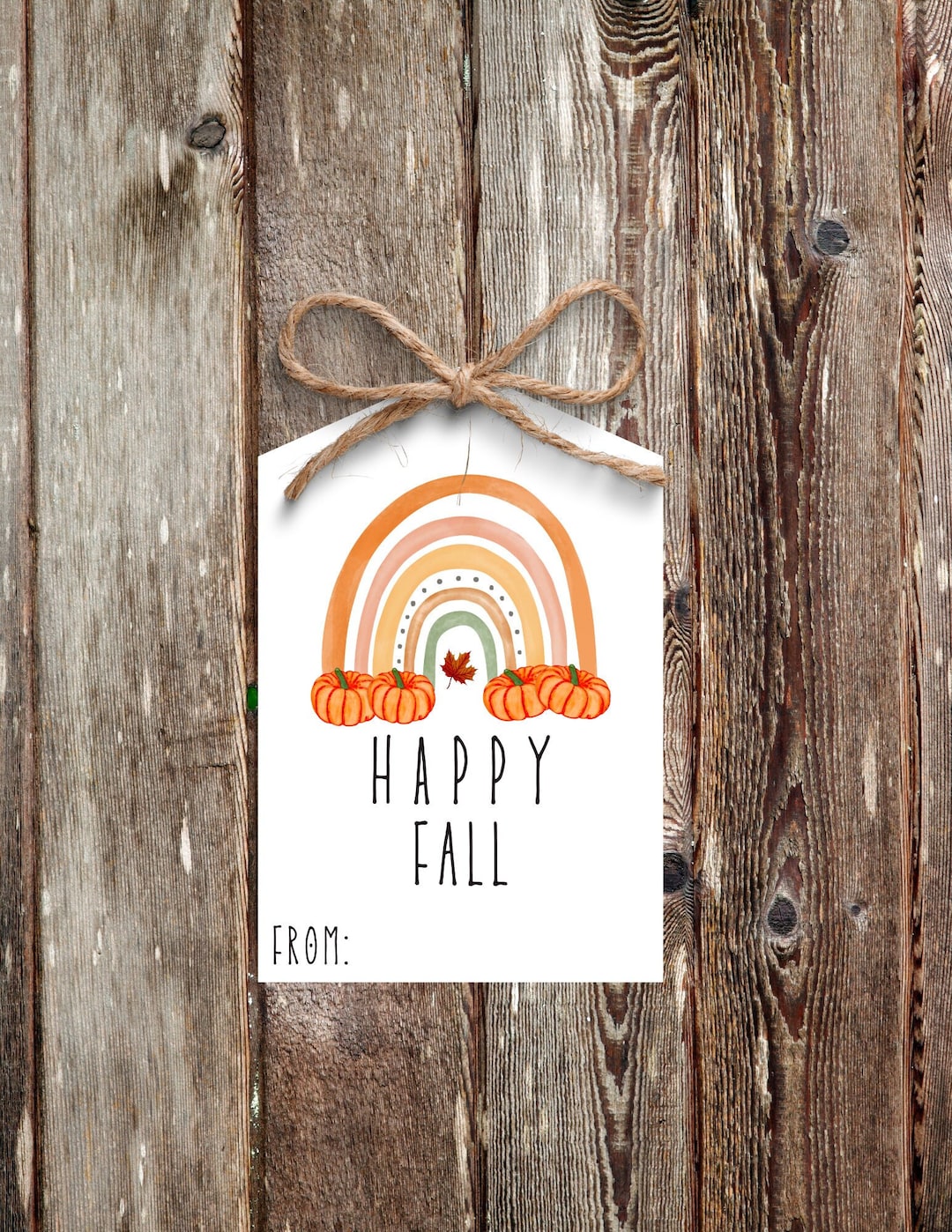 Happy Fall Gift Tag, Fall Gift Tag, Teacher Gift Tag, Happy Fall Gift ...