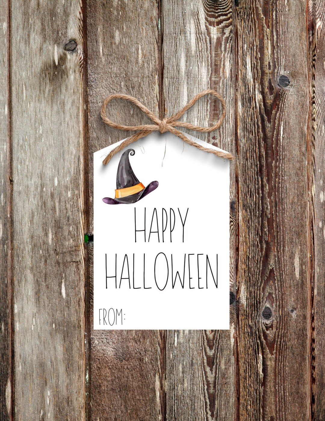 Happy Halloween Gift Tag, Halloween Gift Tag, Witch Gift Tag, Teacher ...