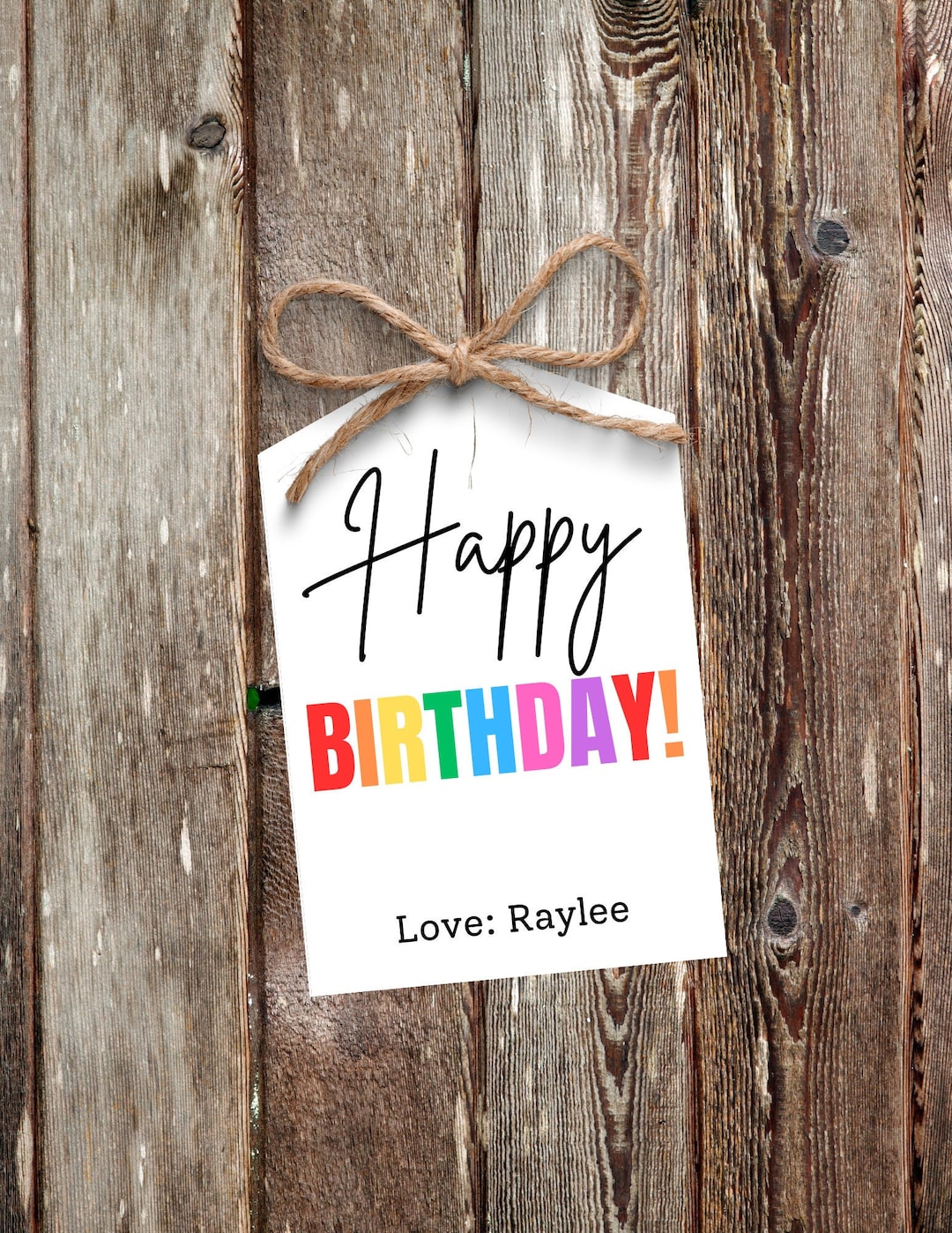 Happy Birthday Gift Tag, Birthday Gift Tag, Happy Birthday Card ...