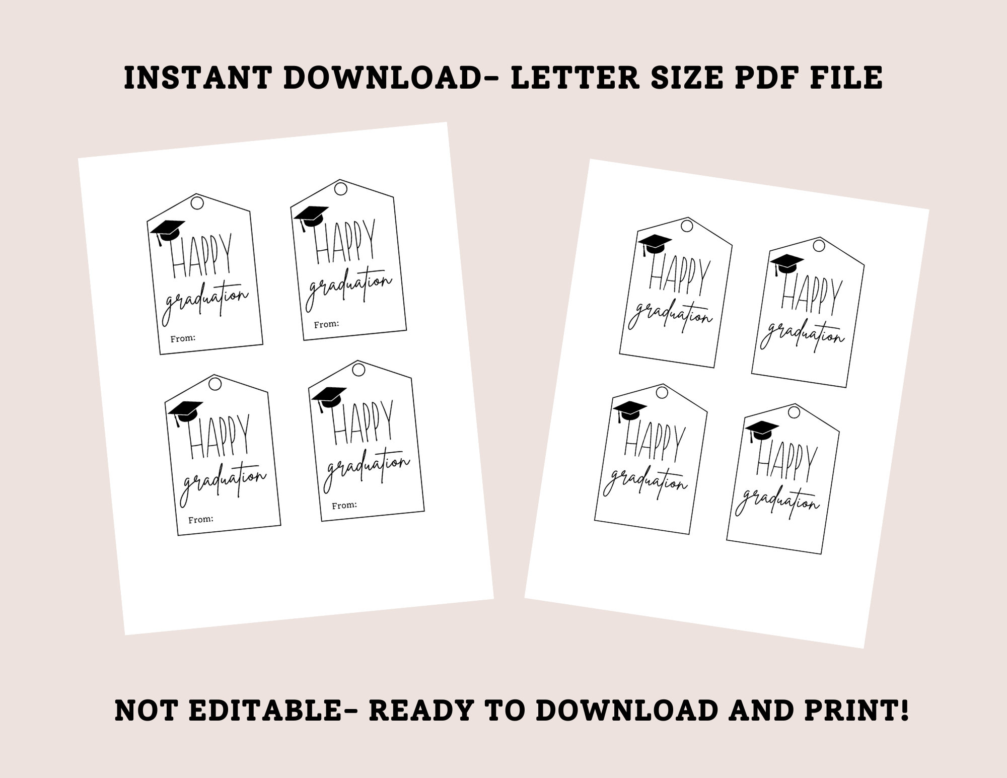 Happy Graduation Gift Tag Graduation Gift Tag Graduate Gift - Etsy