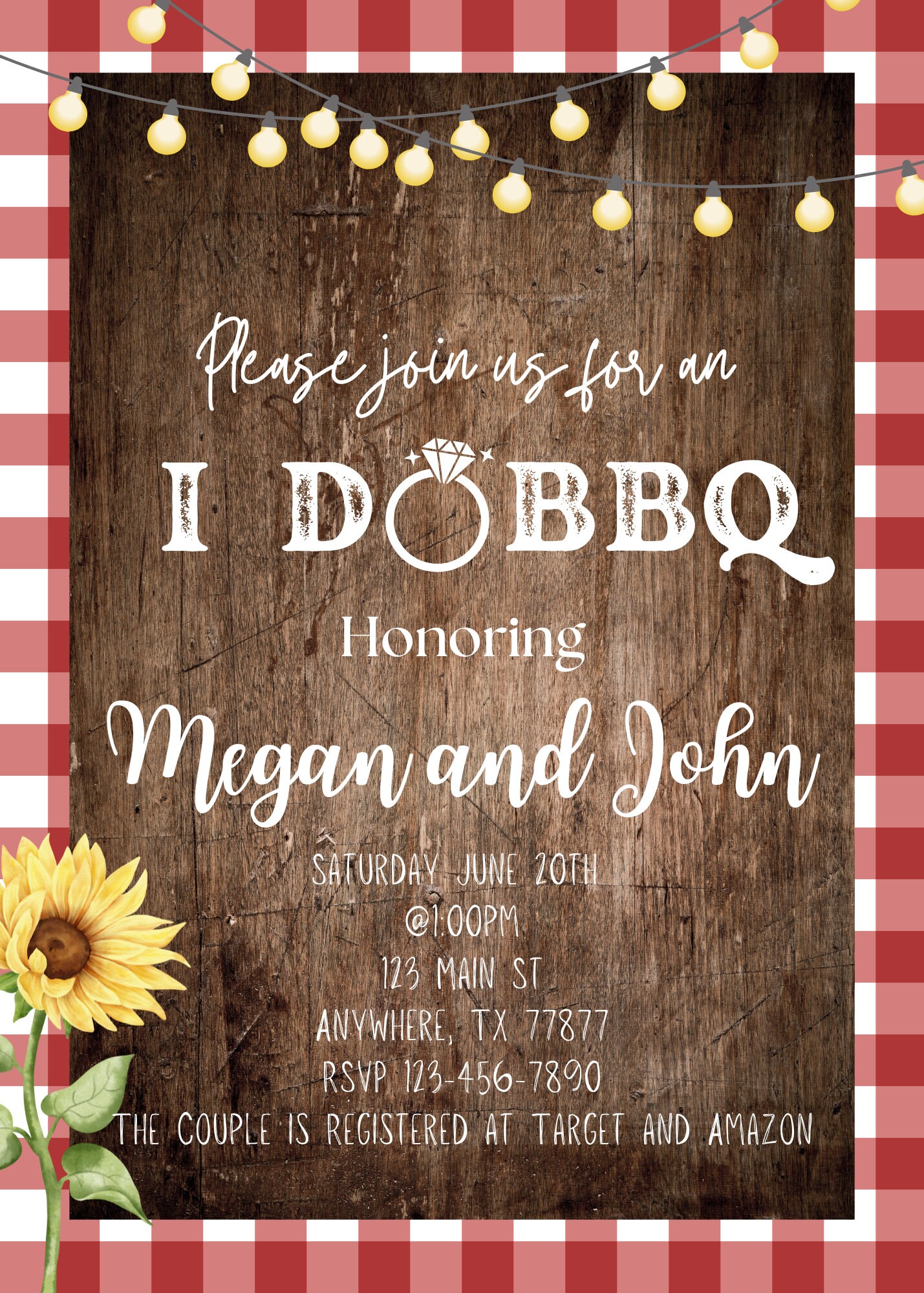I Do Bbq, Bridal Shower Invitation, Couples Shower Invitation, Wedding ...