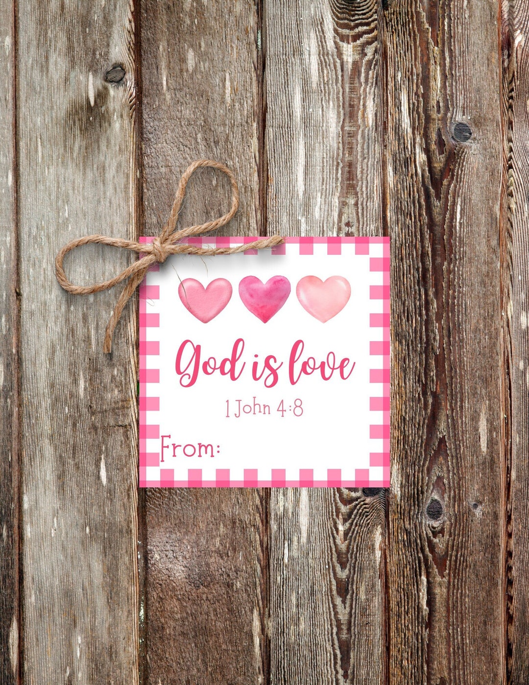 Christian Valentine Cards for Kids, Classroom Valentine, Party Favor ...