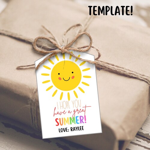 PRINTABLE Have a Great Summer Tag Summer Gift Tag Printable - Etsy