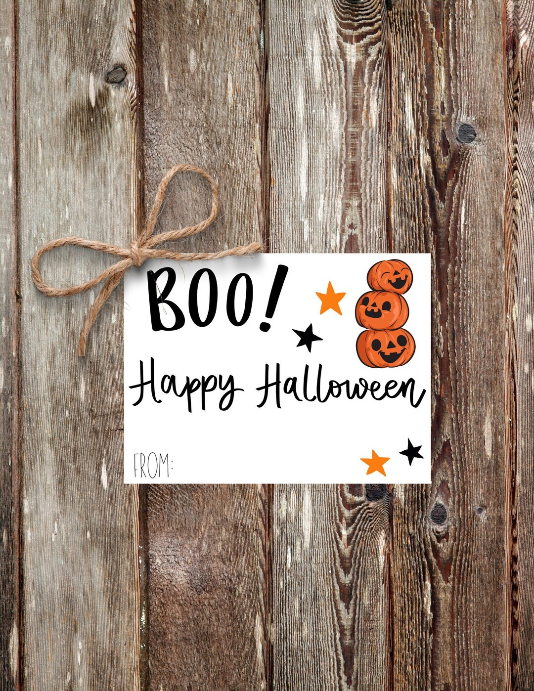 Happy Halloween Gift Tag, Halloween Gift Tag, Halloween Class Party ...
