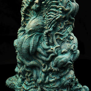 Cthulhu Myth Altar .h.p.lovecraft Handmade Bronze Painted Sculpture - Etsy
