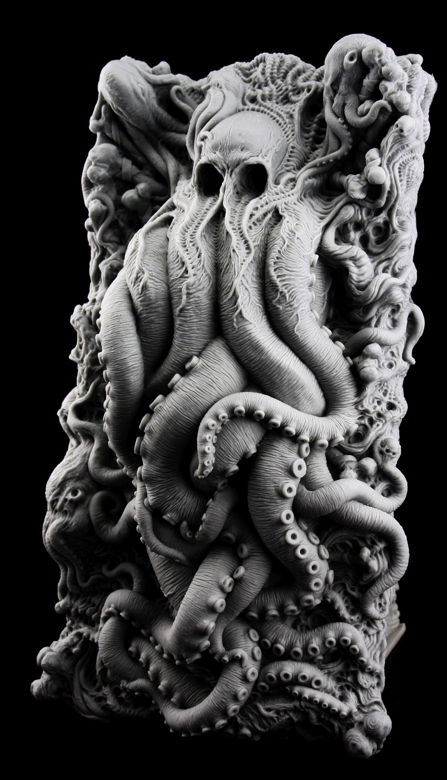 Cthulhu Genesis Wall Plaque. .h.p.lovecraft Handmade Sculpture - Etsy