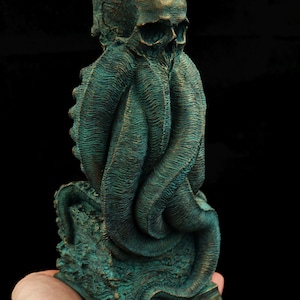 Cthulhu Scull Bust .h.p.lovecraft Handmade Sculpture - Etsy