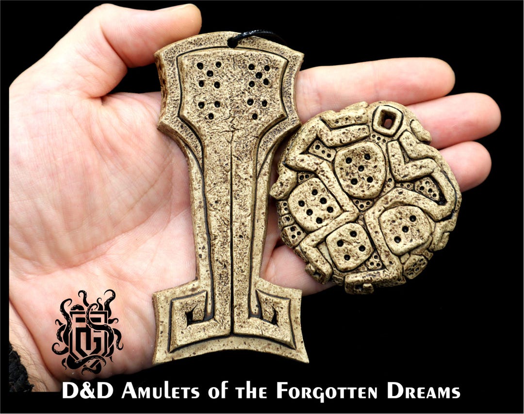 D&D Amulets of the Forgotten Dreams Set of 2. Handcrafted Dnd Accessories . - Etsy