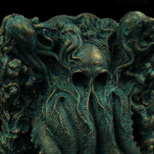 Cthulhu Genesis Wall Plaque. .h.p.lovecraft Handmade Sculpture - Etsy