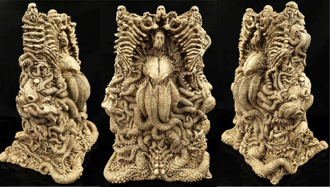 Cthulhu Myth Altar/h.p.lovecraft /bone Painted Ver. - Etsy