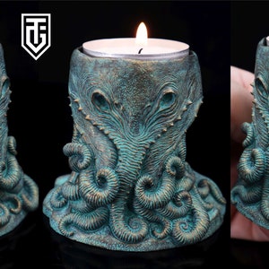 Cultist's Cthulhu Nightmare Candle Holder . H.p.lovecraft Luxury ...