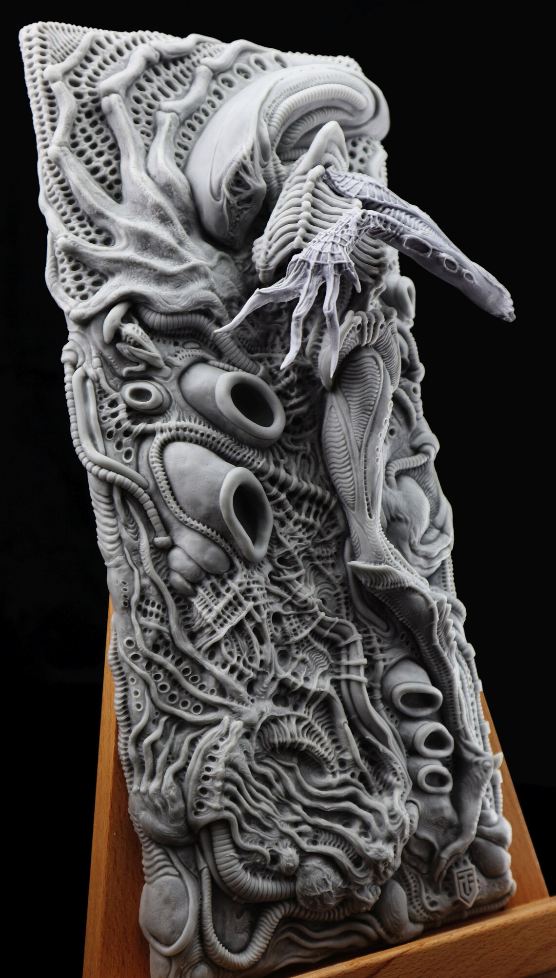 Alien Xenomorph Collectible Wall Plaque. Handmade Sculpture - Etsy