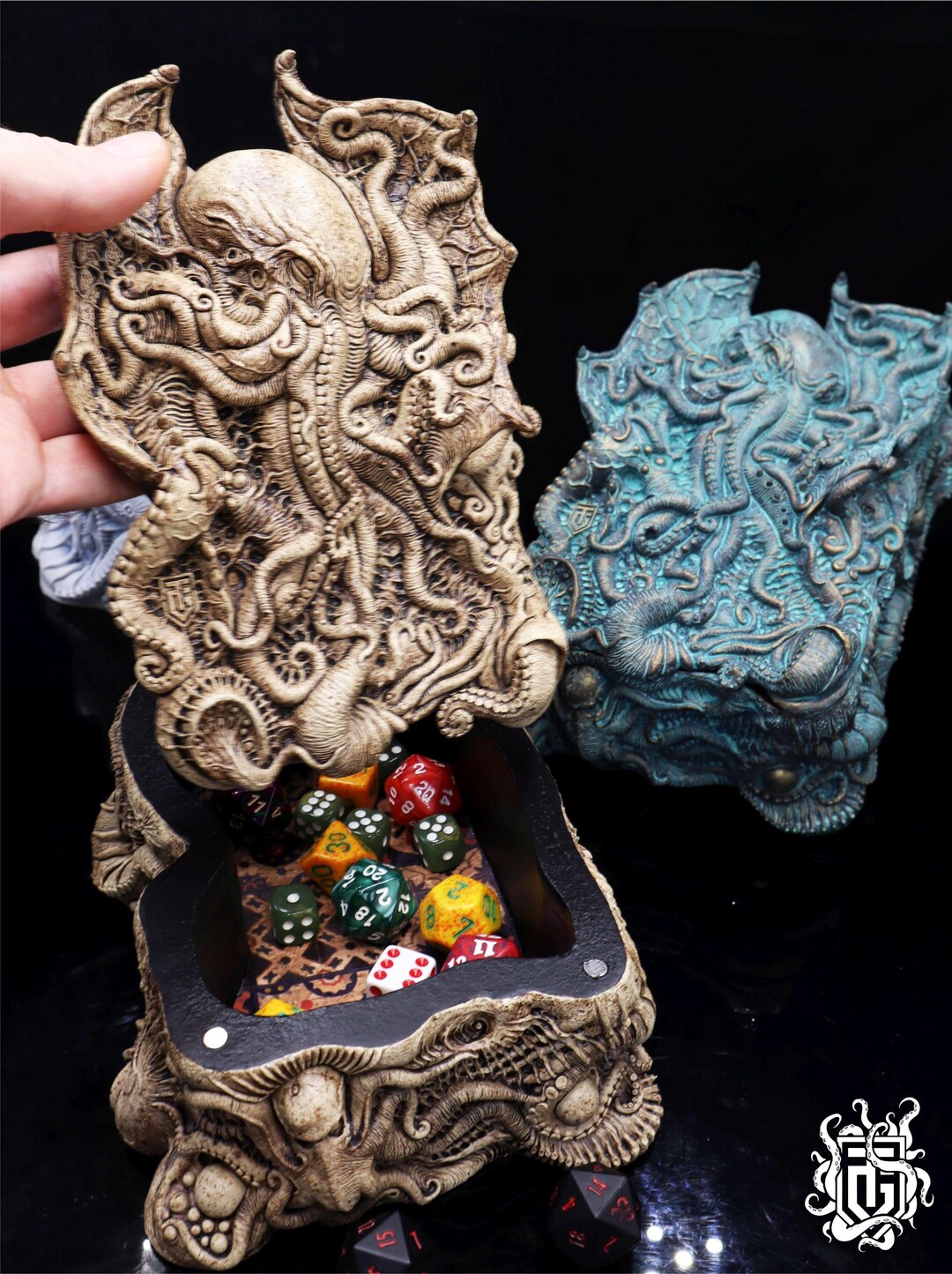 Abyssal Cthulhu Dice Box | Dnd Dice Storage - Etsy