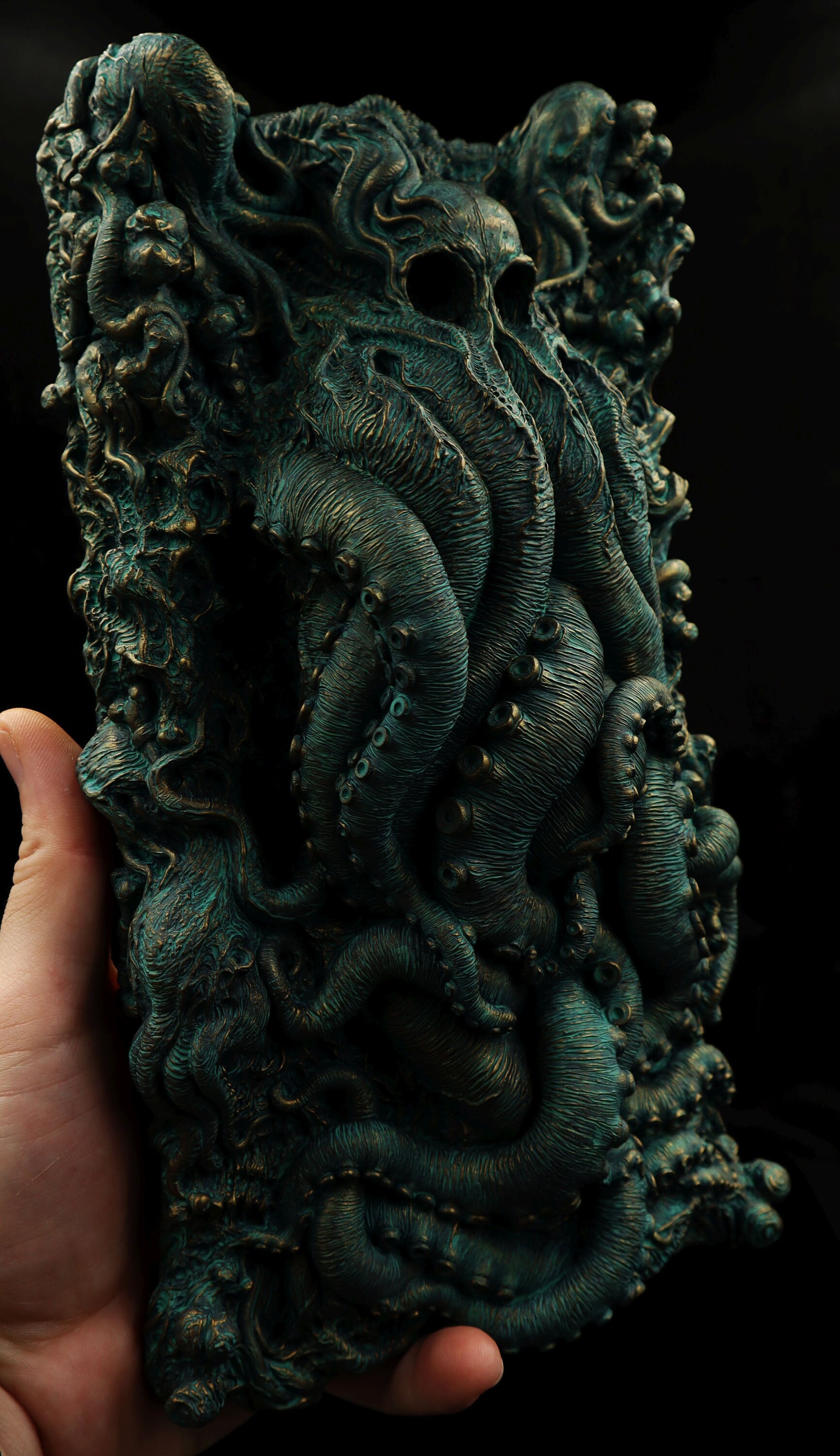 Cthulhu Genesis Wall Plaque. .h.p.lovecraft Handmade Sculpture - Etsy