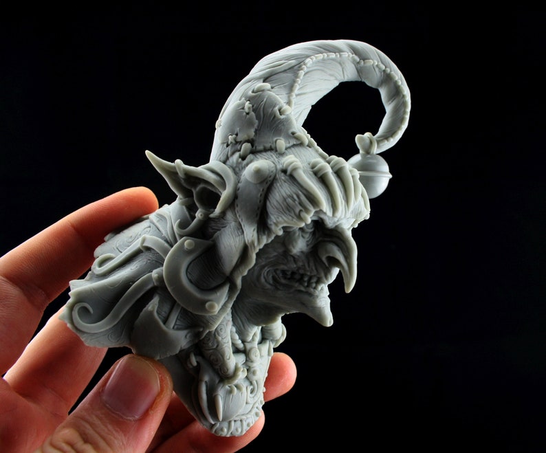 Goblin Joker. Handmade Sculpted Unpaited Resinkit Statue - Etsy