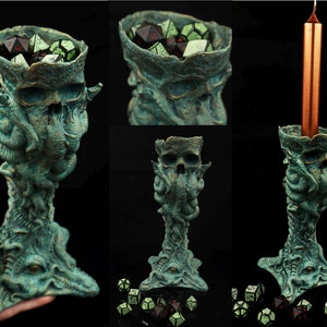 Order of Dagon Cultist Grail ,D&D Dice Scull Dungeons and Dragons ...