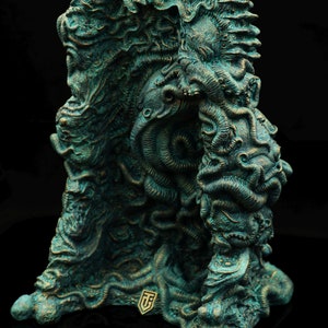 Cthulhu Myth Altar .h.p.lovecraft Handmade Bronze Painted Sculpture - Etsy
