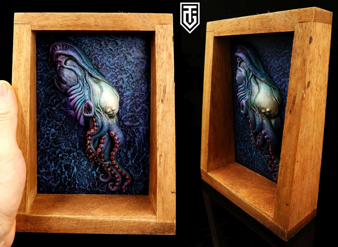 Cthulhu Old God Limited Blue Sea Edition /h.p.lovecraft / Handmade ...