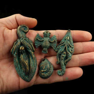 Lovecraft Cthulhu Necklace Pendant Amulets. H.P. LOVECRAFT Mythos ...