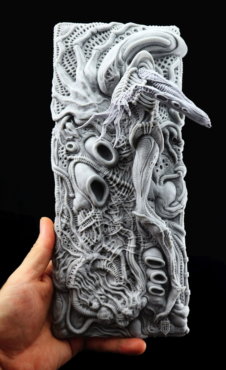 Alien Xenomorph Collectible Wall Plaque. Handmade Sculpture - Etsy