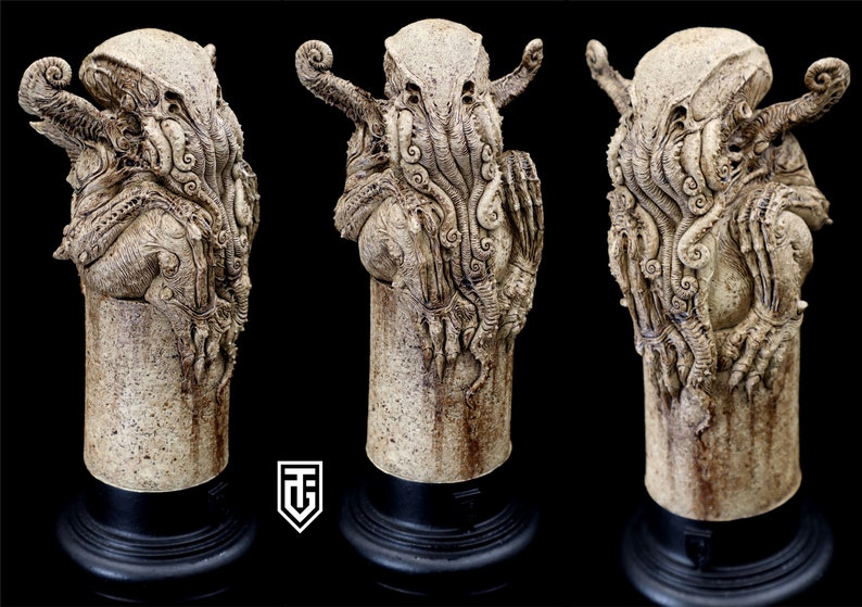 Cthulhu Idol: H.P. Lovecraft Resin Statue (17.5cm) - Etsy