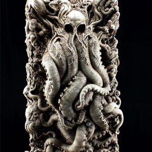 Cthulhu Genesis Wall Plaque. .h.p.lovecraft Handmade Sculpture - Etsy