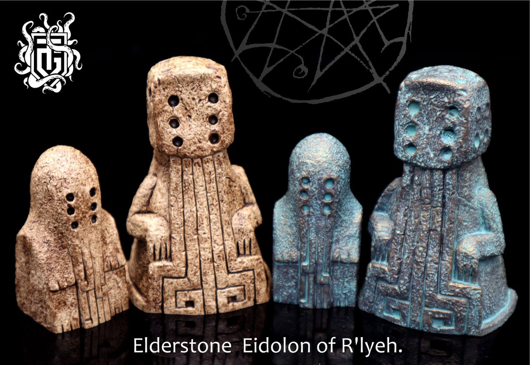 Elderstone Eidolon of R'lyeh Set of 2. H.p.lovecraft Handmade ...