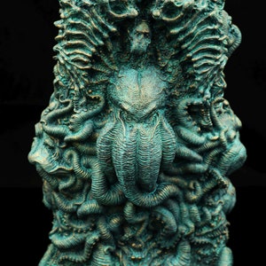 Cthulhu Myth Altar .h.p.lovecraft Handmade Bronze Painted Sculpture - Etsy