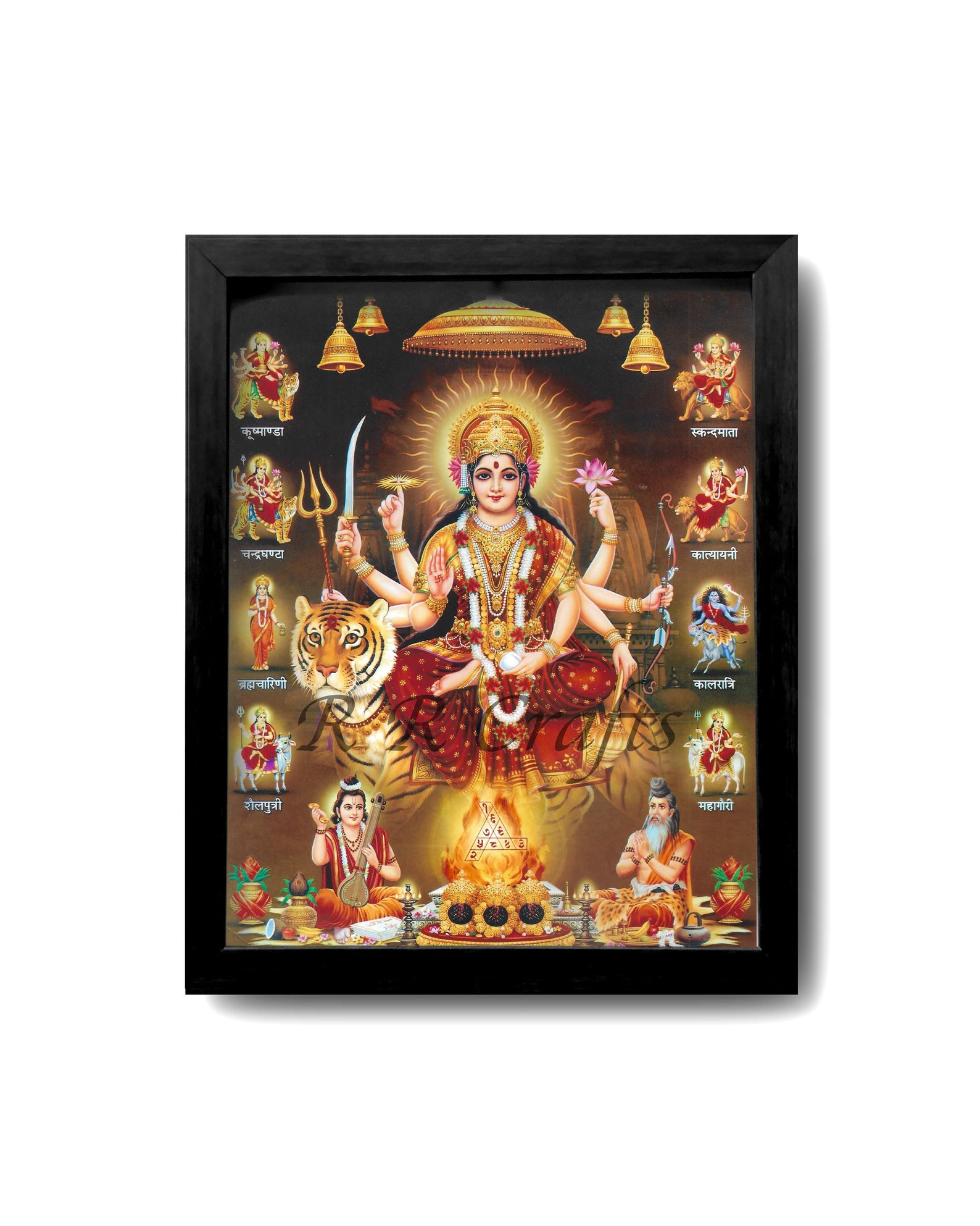 Sherawali Maa / Maa Ambe / Vaishnu Devi / Maa Durga - Picture Frame ...