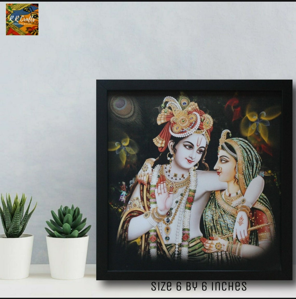 Radha Krishna Picture & Photo Frame - Etsy