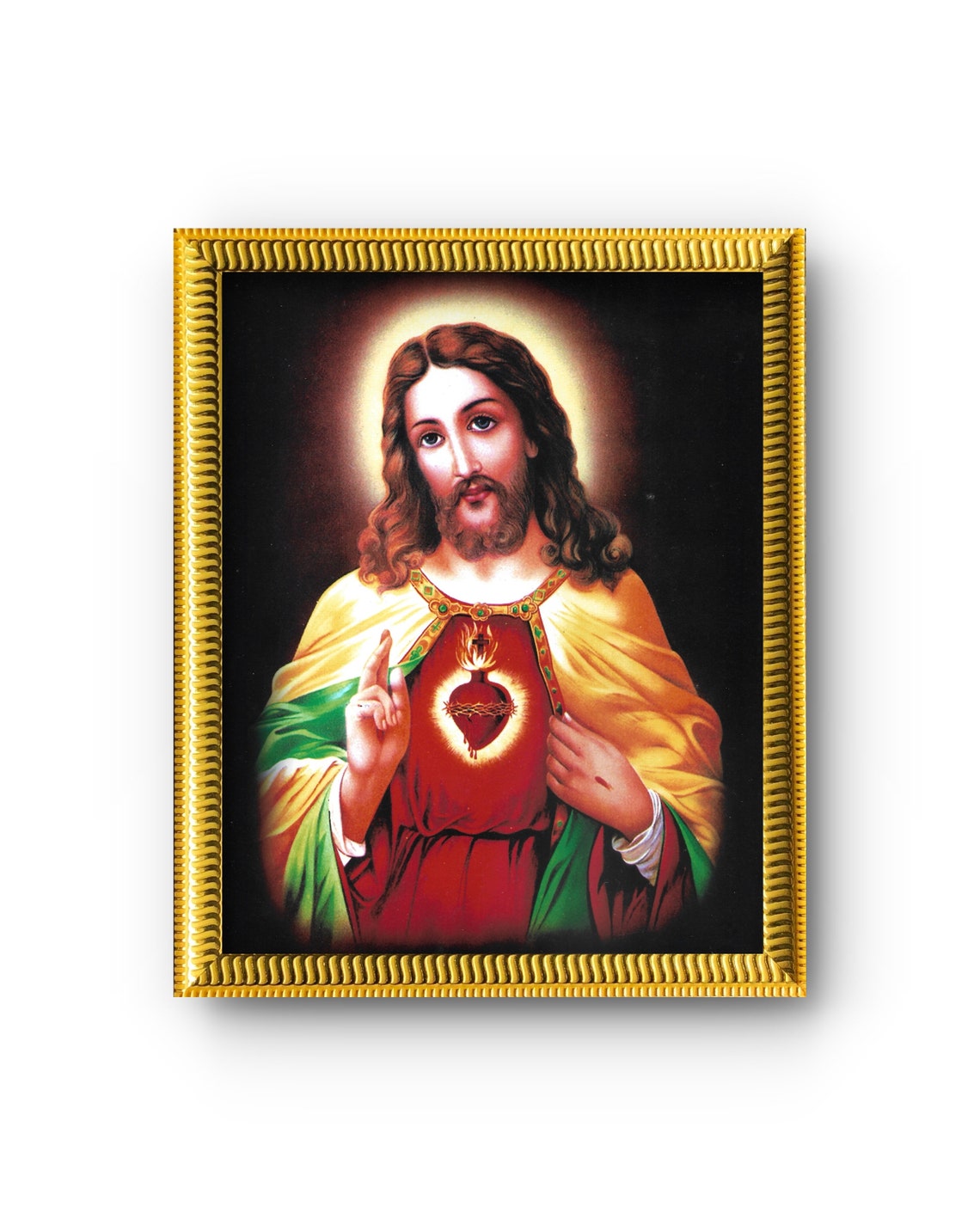 Jesus Christ Faith Picture Frame With Photo Print Prayer - Etsy
