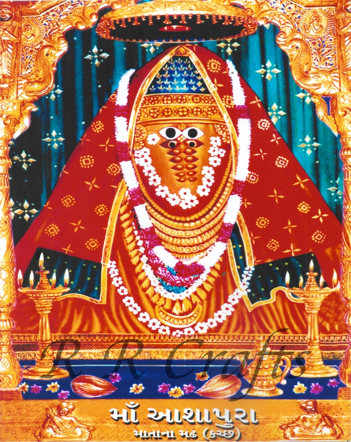 Ashapura Maa Kutch Mata Na Madh Picture Frame With Photo - Etsy