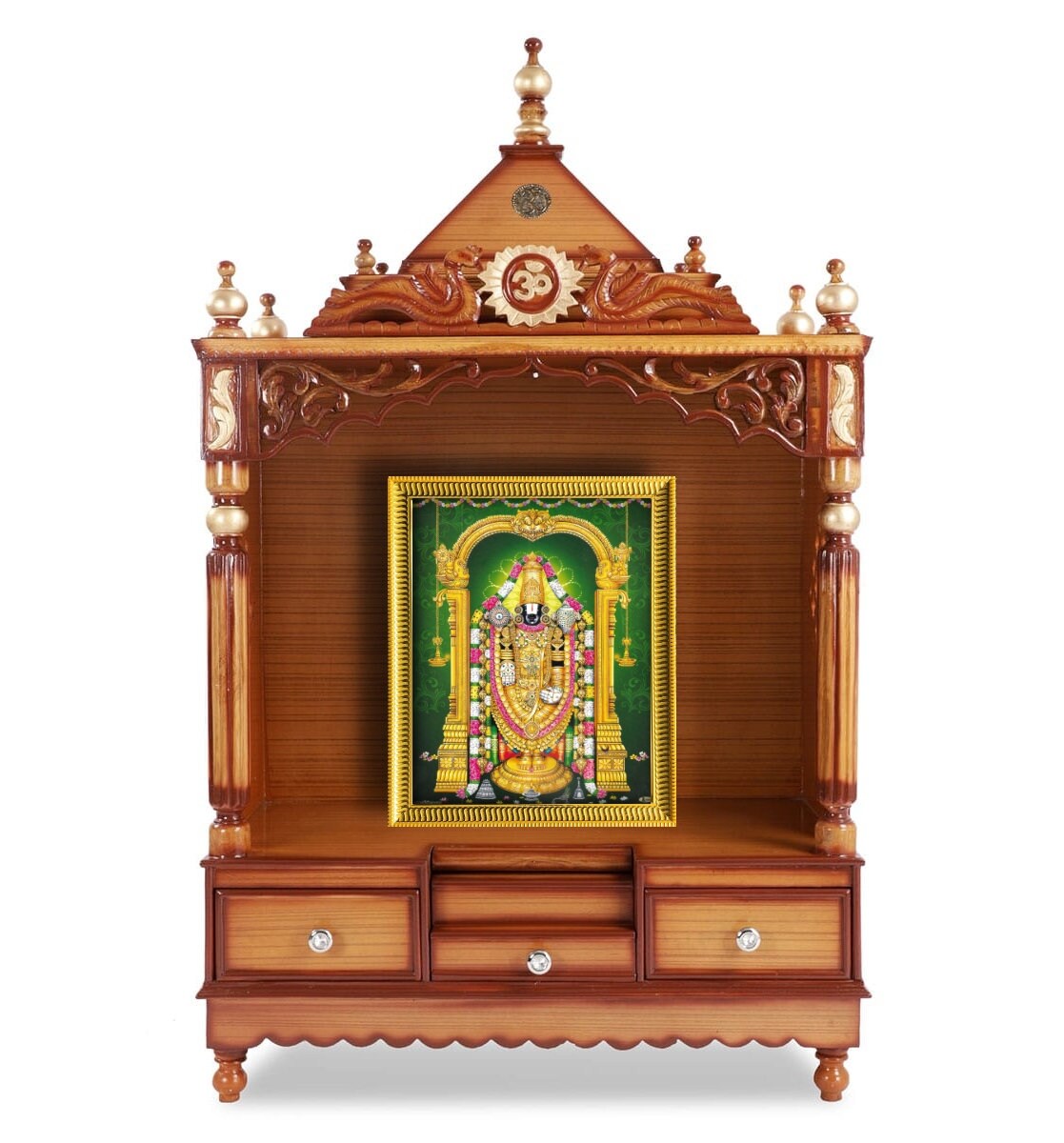 Tirupati Balaji - Picture Frame With Photo Print - Prayer Room / Mandir ...
