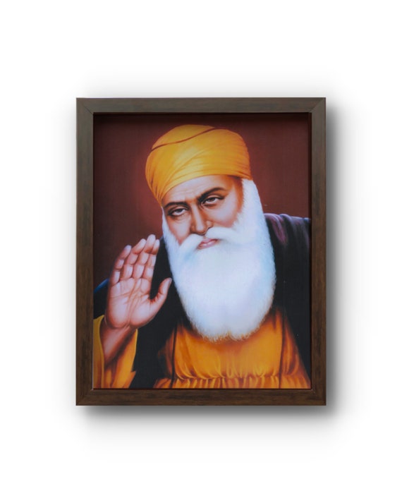 Guru Nanak Dev Ji Picture Frame With Photo Print Sikh - Etsy