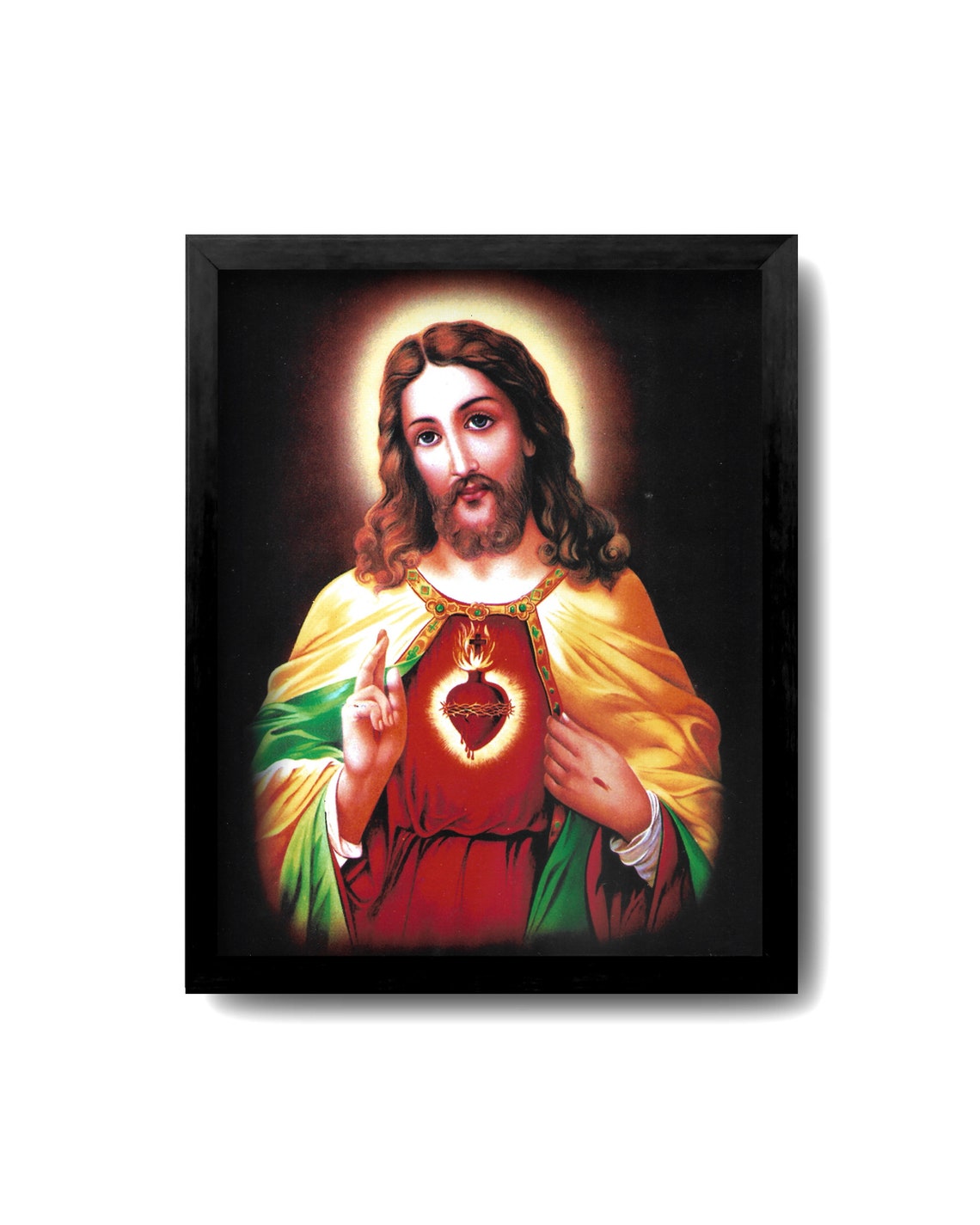 Jesus Christ Faith Picture Frame With Photo Print Prayer - Etsy