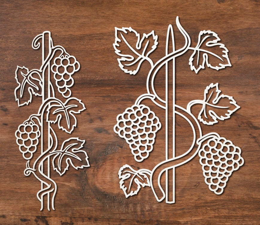 Grapevine Vector. Grapevine Laser Pattern. Vine SVG | Etsy