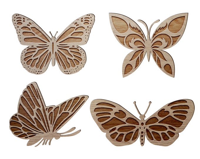 Butterfly Svg Bundle Laser Cut Template. Butterflies Drawing Cut Out ...