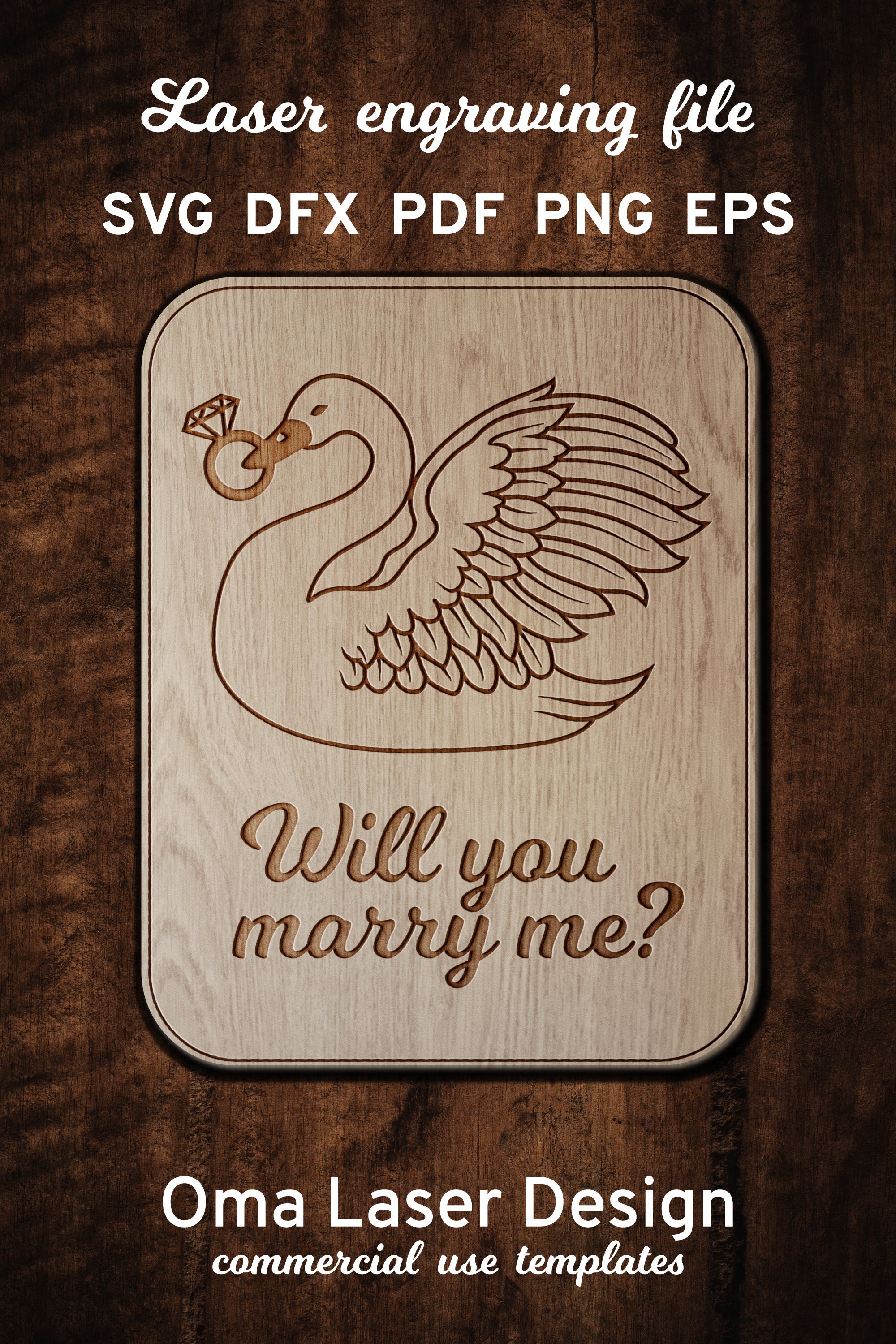 Swan Svg, Swan Princess Svg, He Asked Svg, She Said Yes Svg, Will You ...