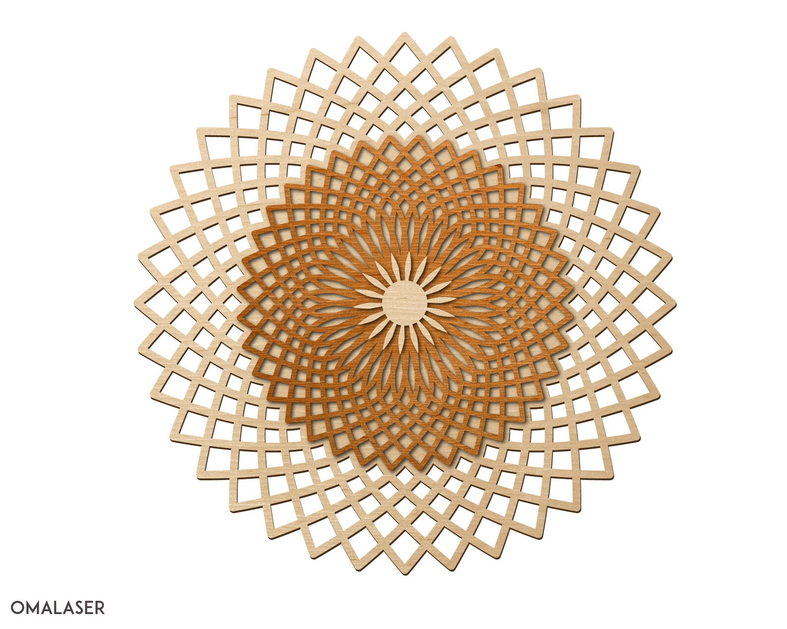 Multi-layer Mandala DXF Laser File. Lace Mandala Vector SVG. | Etsy