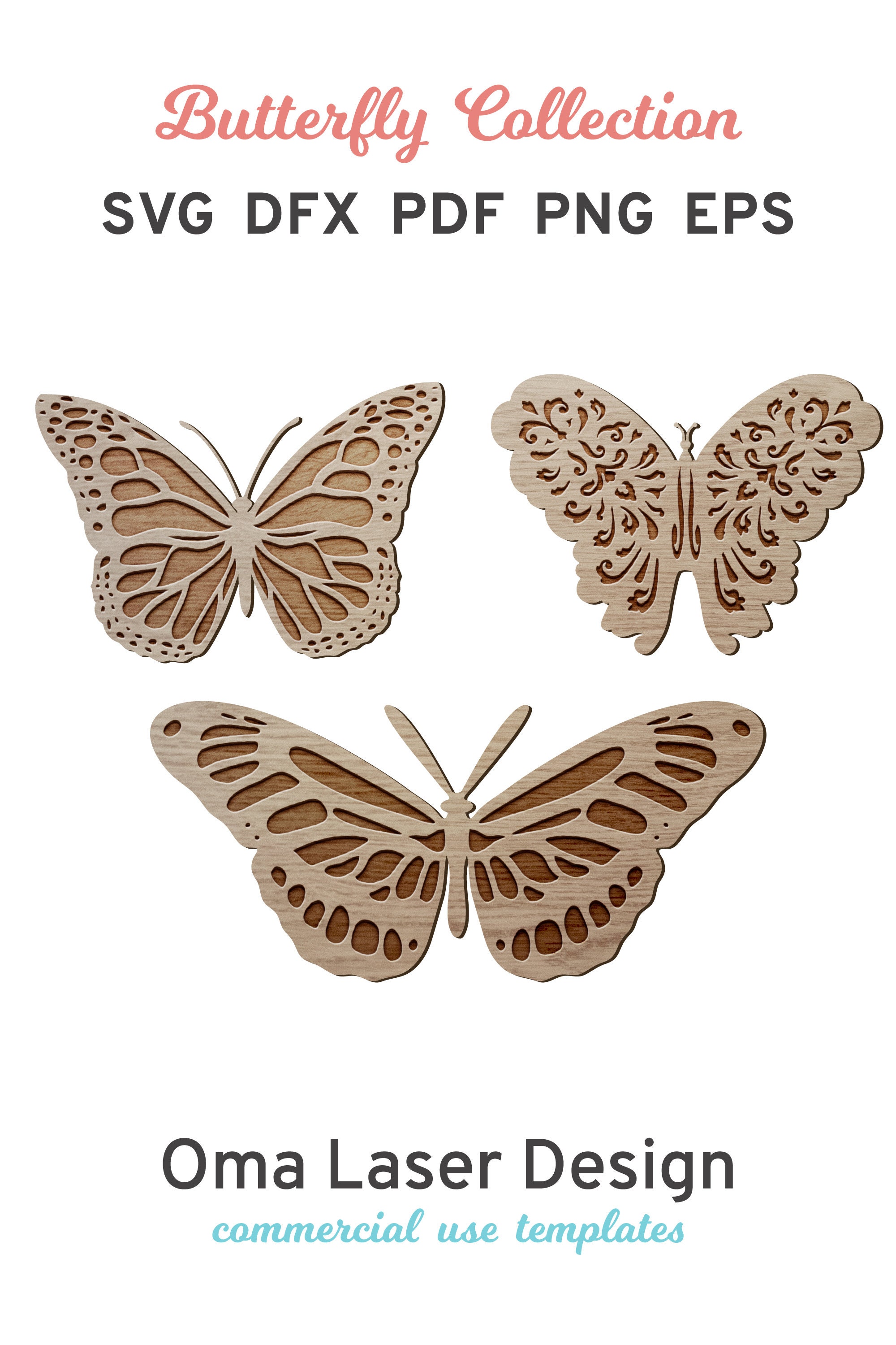 Butterfly Laser Cut 3d Model
