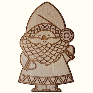 Little Santa Dxf File for Laser Engraving. Christmas Ornament - Etsy